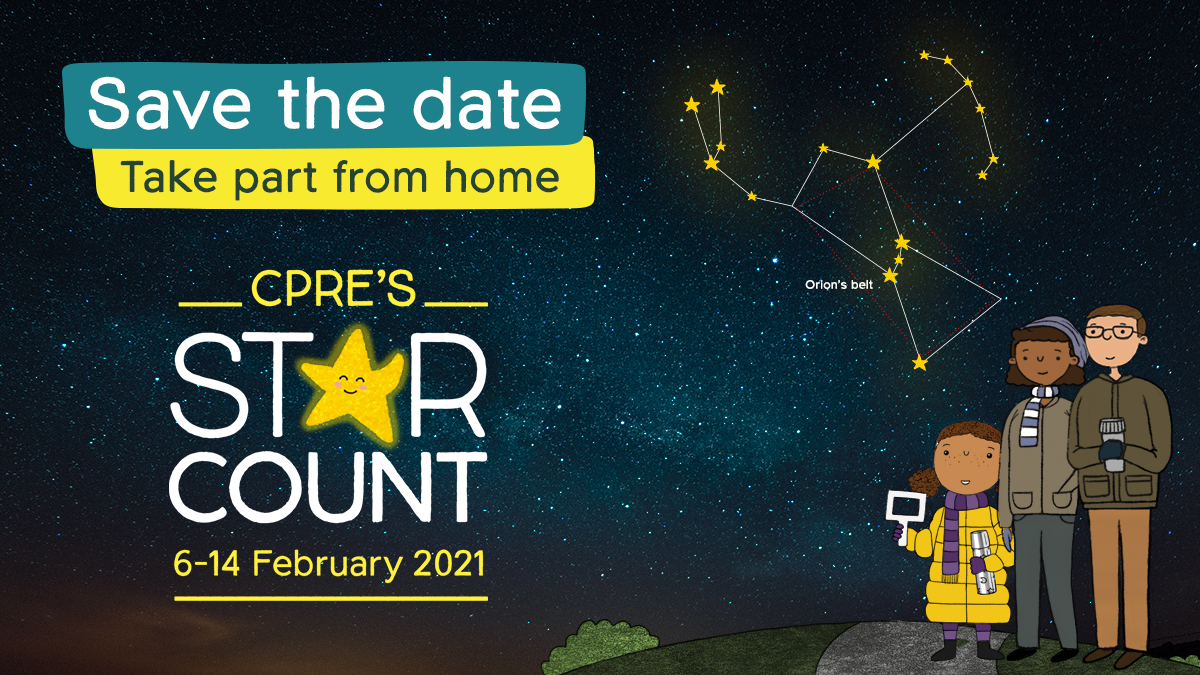 Take part in this year's Star Count: 6th - 14th February 2021 - CPRE ...